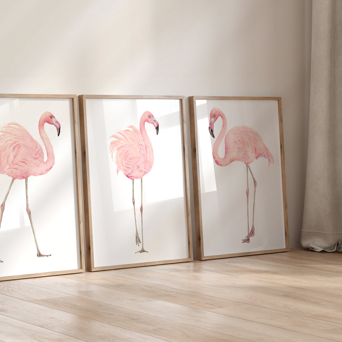 flamingo wall art
